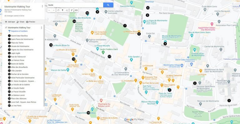 Stories of Old Montmartre Walking Tour & Map | World In Paris